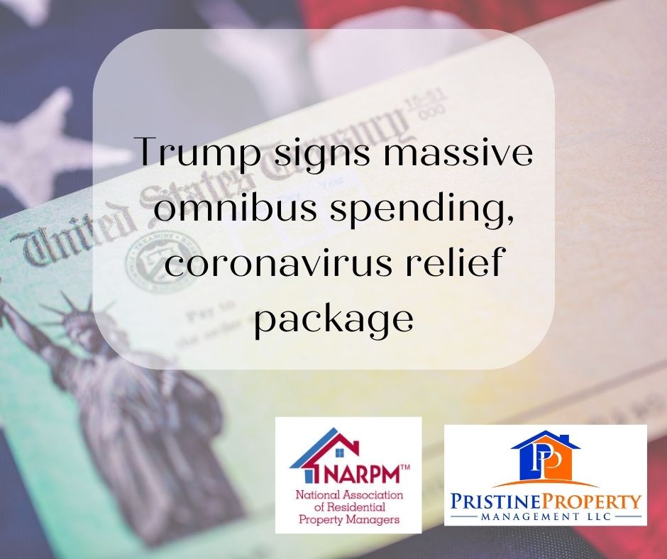 President Donald Trump on Sunday signed an omnibus government funding ...